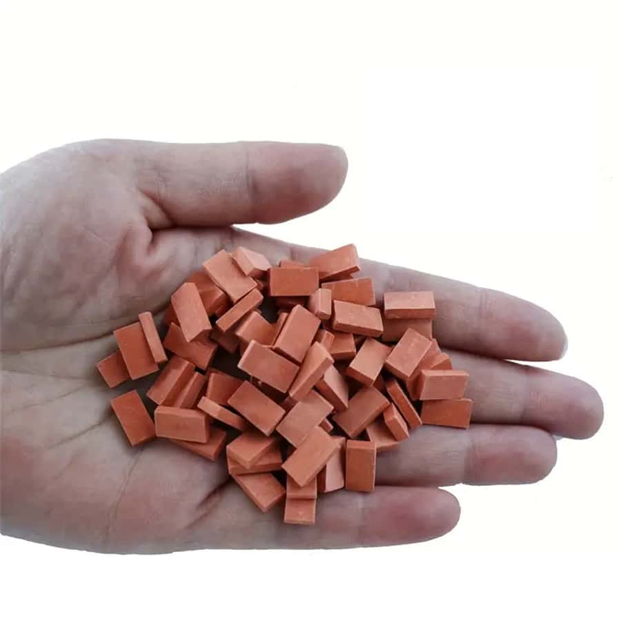 5/20/50pcs 1:16 Mini Bricks, Small Bricks For Landscape, Red Miniature ...