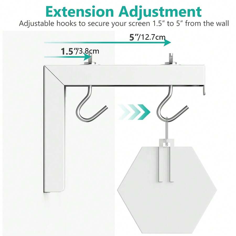 Universal Projector Screen Ceiling Mount, Wall Hanging Mount L-Brackets ...