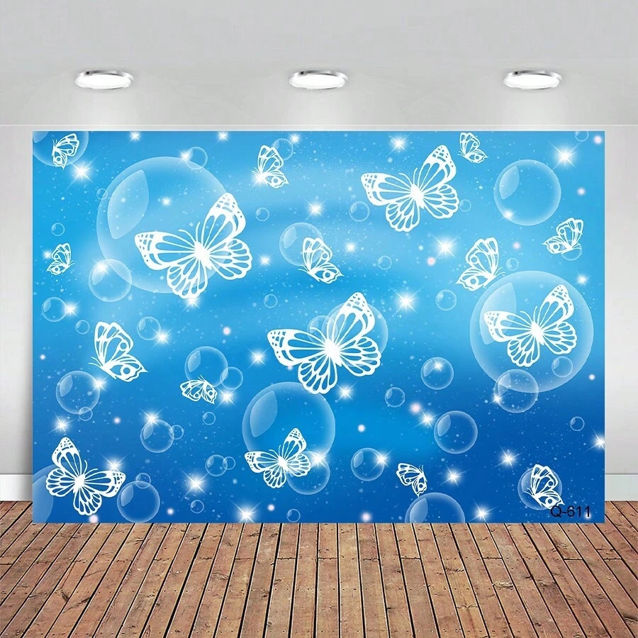 Early 2000s Butterflies Black Golden Glitter Photographic Retro Vintage ...