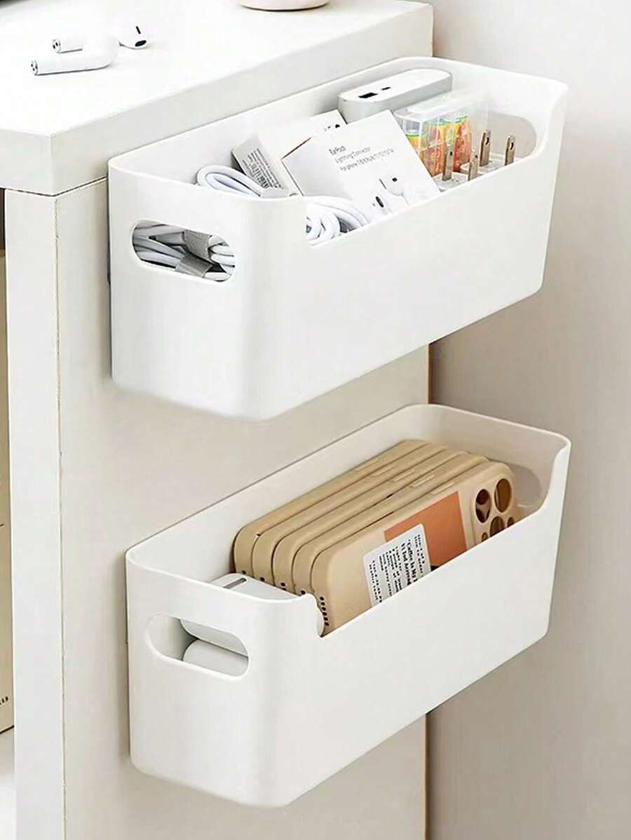 Non-Drilling Desktop Storage Box, Wall-Mounted Storage Box, Hanging ...