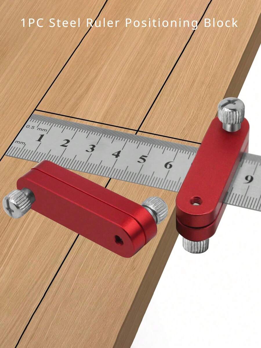 1pc Angle Measuring Ruler With Steel Positioning Block, Woodworking ...