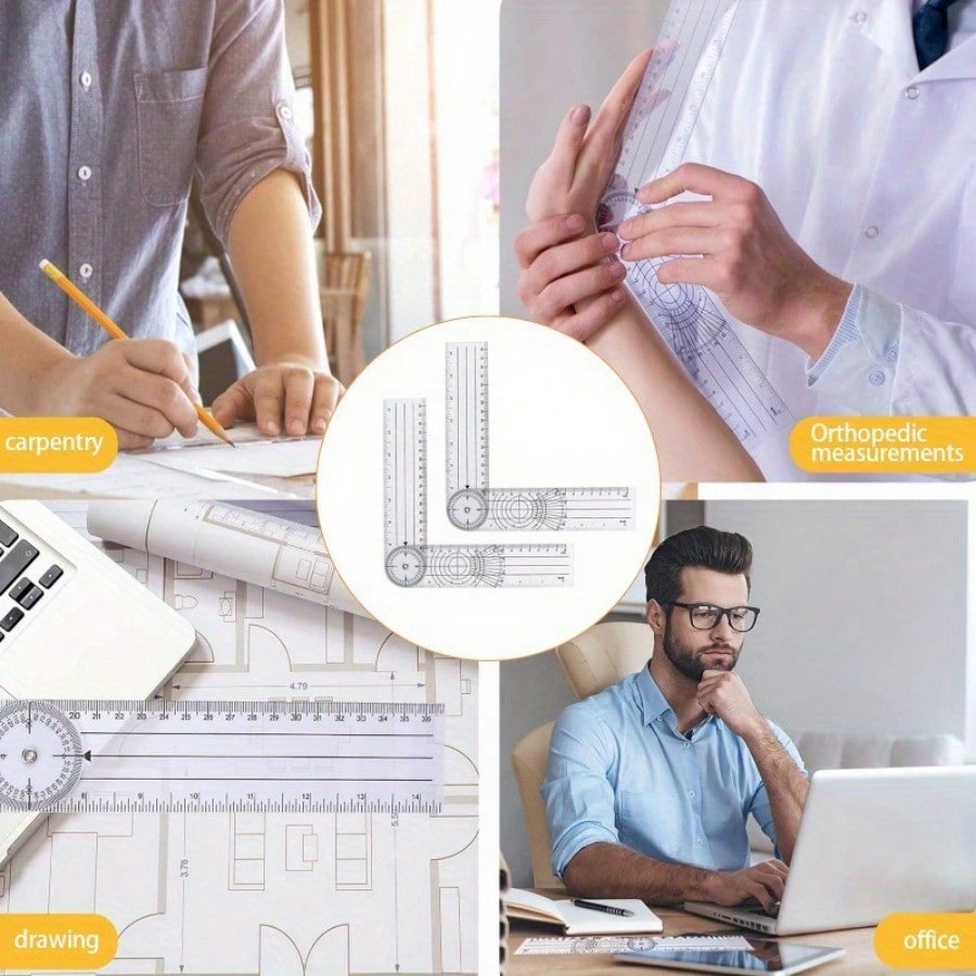 360 Degree Goniometer Angle Medical Spinal Ruler Inclinometer Ruler ...