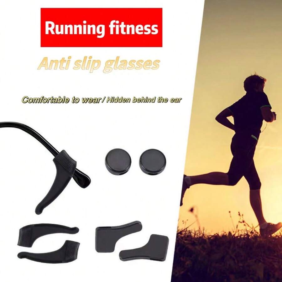 4pairs Unisex Clear Silicone Ear Hooks / Clips For Large Frame Glasses ...