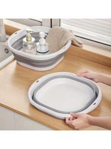 1 PCS/3 PCS Set Portable Folding Wash Basin, Vegetable Basin, Foot ...