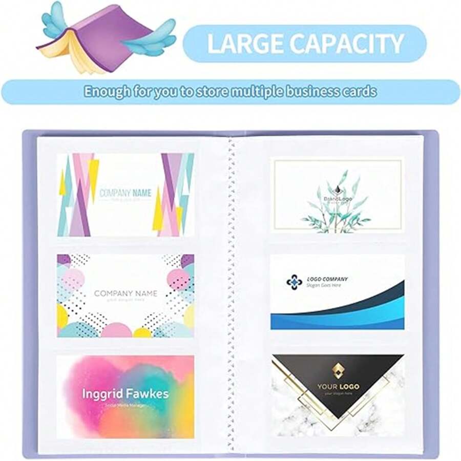 2 Cardboard Holder 240 Cell Name Card Container Photo Card Card Plastic ...