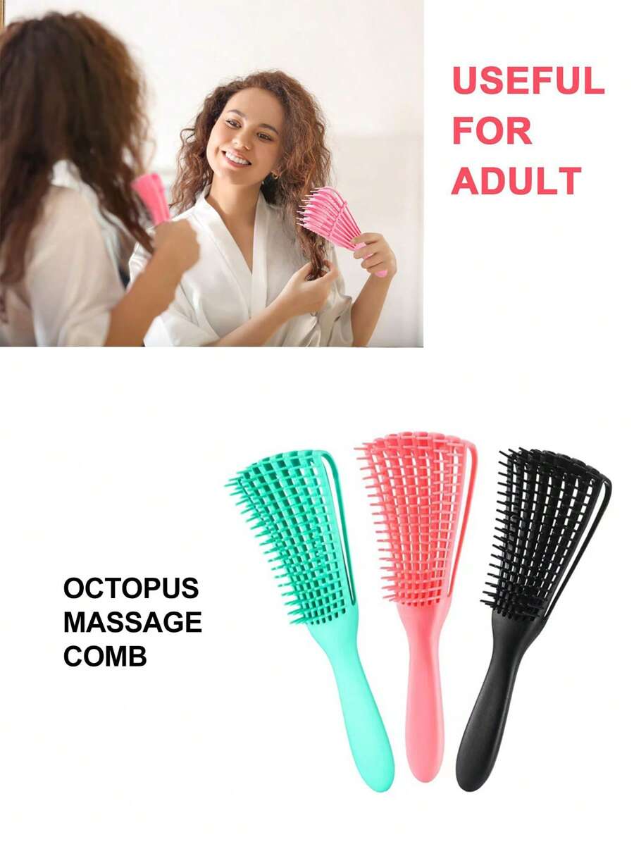 1pc Eight-Prong Comb, Hair Root Lifting Hair Styling, Ribbed Comb ...