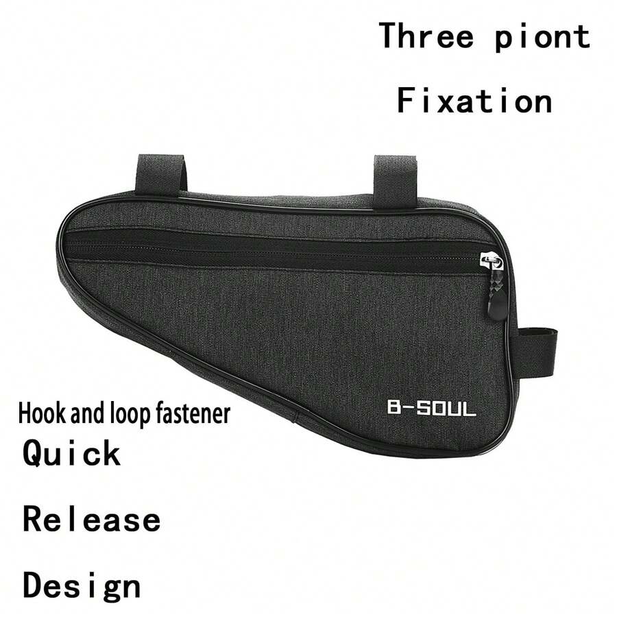 Bike Triangle Bag Bike Frame Front Tube Bag Quick Release Front Seat ...