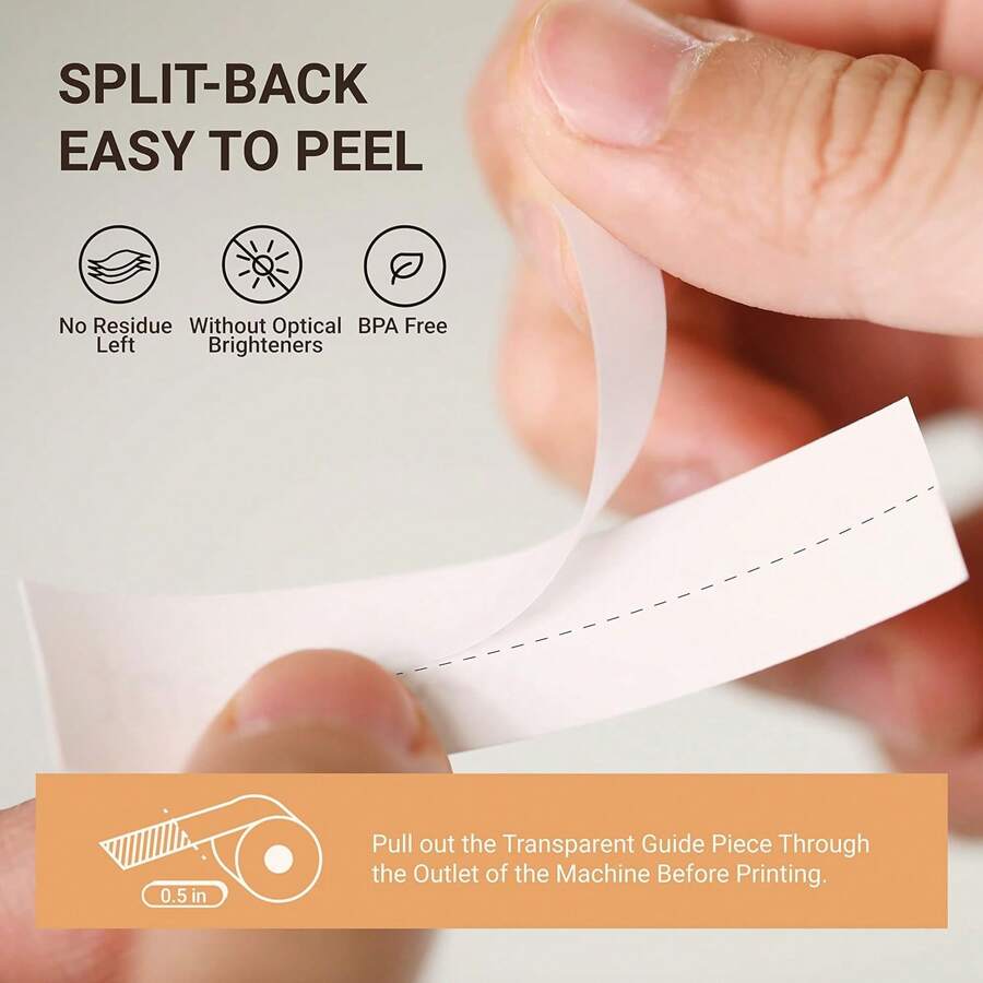 Makeid 0.63" X 13' Label Tape Compatible Label Makers L1 Q1 E1 Refills ...