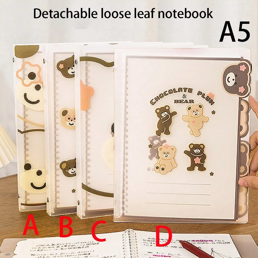 1pc Detachable A5 Notebook With 60 Pages For Elementary And High School ...