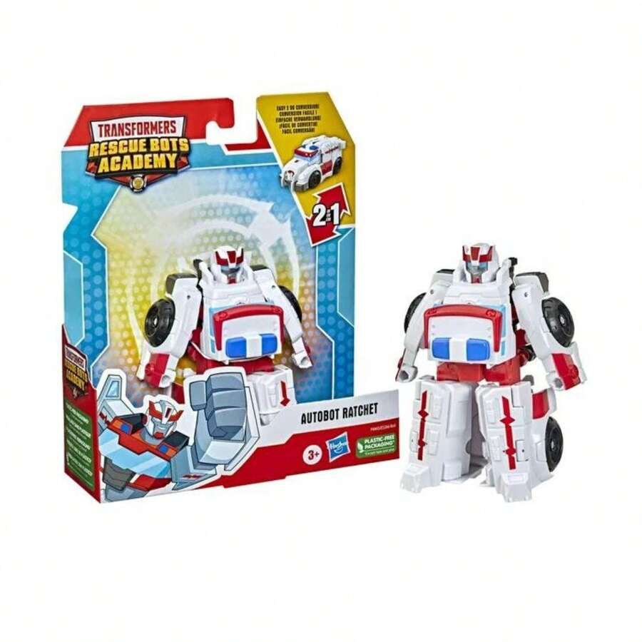 Transformers Rescue Bots Academy Autobot Ratchet Converting Toy, 4.5 ...