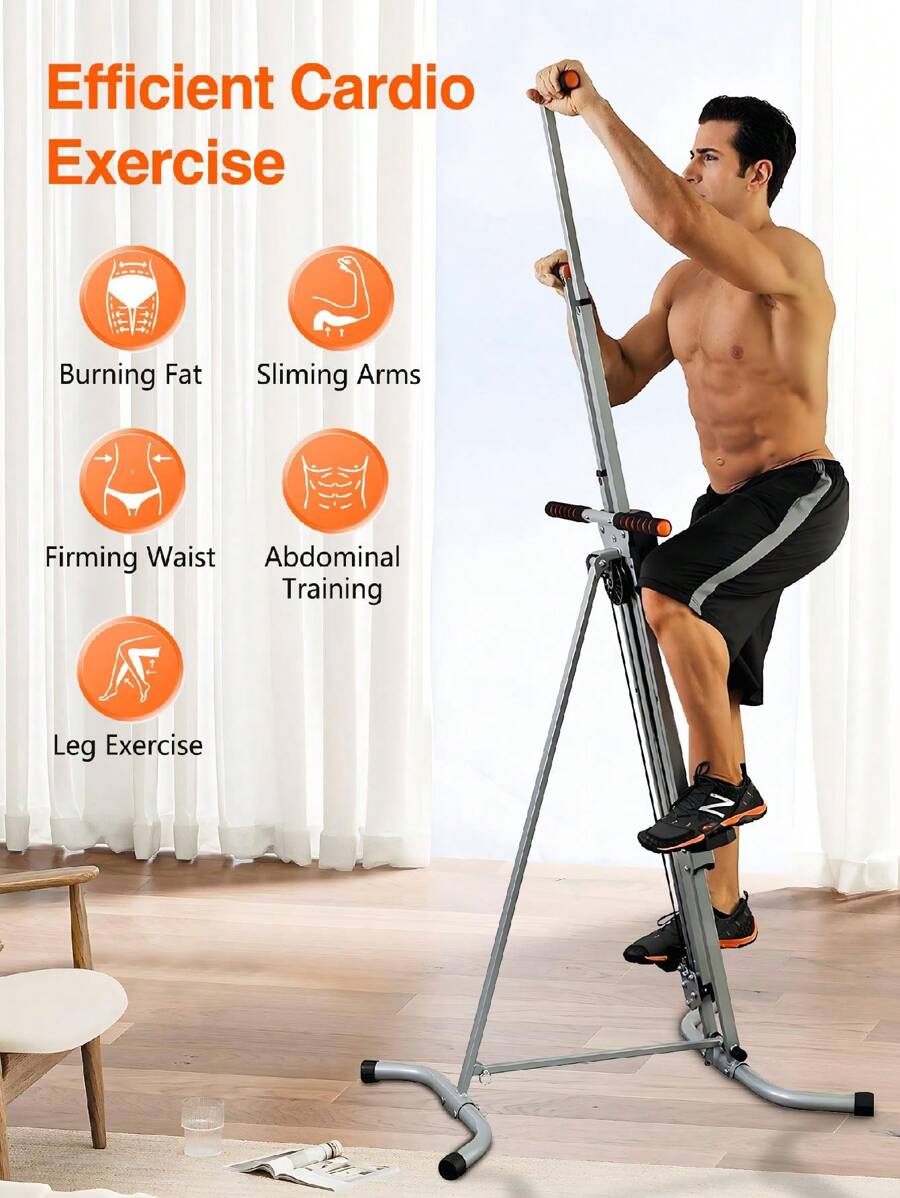 Vertical Home Climber Exercise Machine, Stair Climber For Enhanced ...