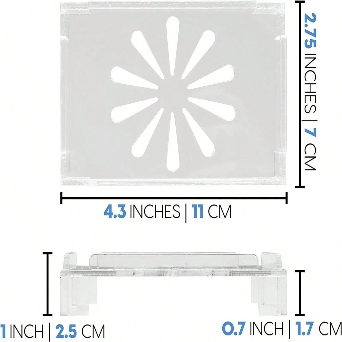 DuraClear Acrylic Bathroom And Soap Bar Organizer Bundle - Mini Risers ...