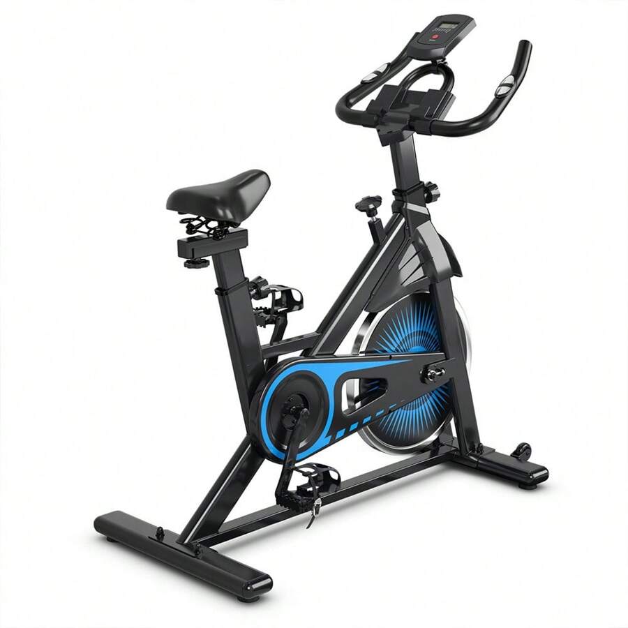 Indoor Silent Belt Drive Adjustable Resistance Cycling Stationary Bike ...