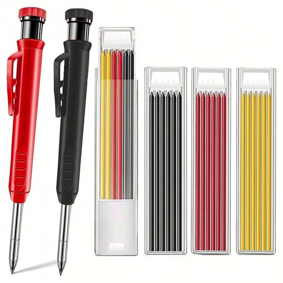 Solid Carpenter Pencil Refill Lead Woodworking Tools, 2.8 Mm Deep Hole ...