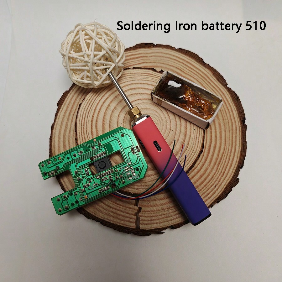 1pc,Compact Soldering Iron 510 Thread Battery 650mAh With USB-C ...