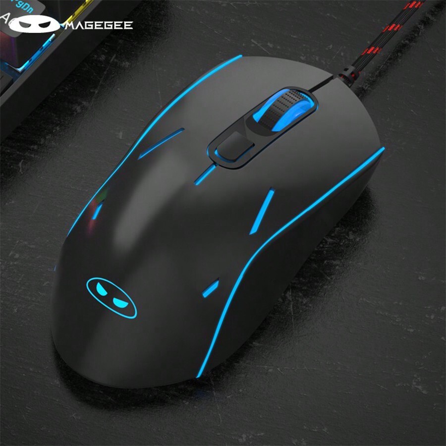 MageGee MageGee 1pc G12 BlackWired Mute Gaming Mouse , 7 Colors ...