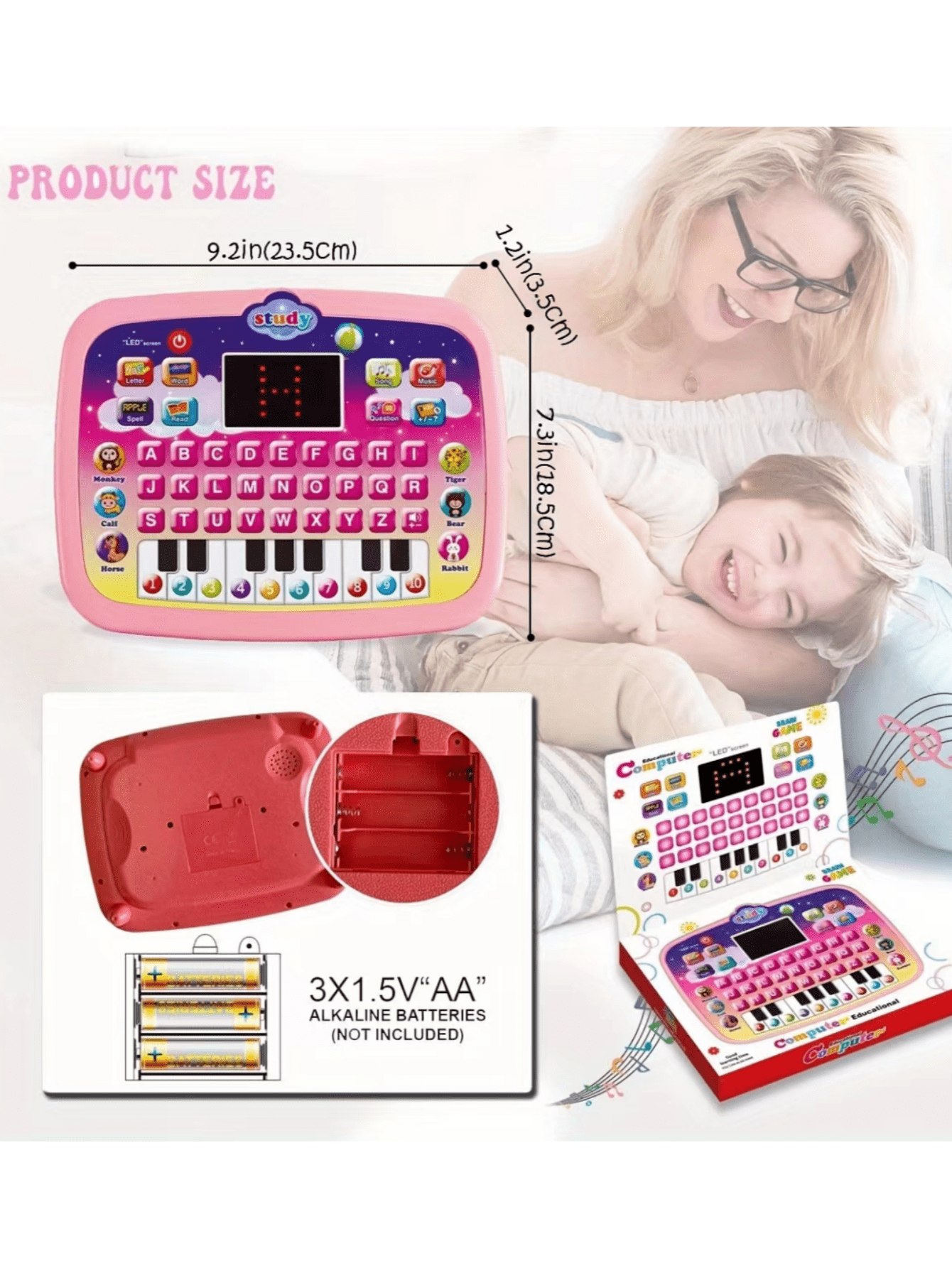 English Early Education Machine LED Display Children's Smart Tablet ...