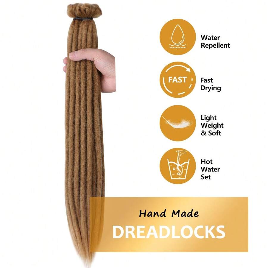 Extension De Cheveux Synthétiques Dreadlocks 22 Pouces Soft Dreads Locs Crochet Hair Pour Femmes ...