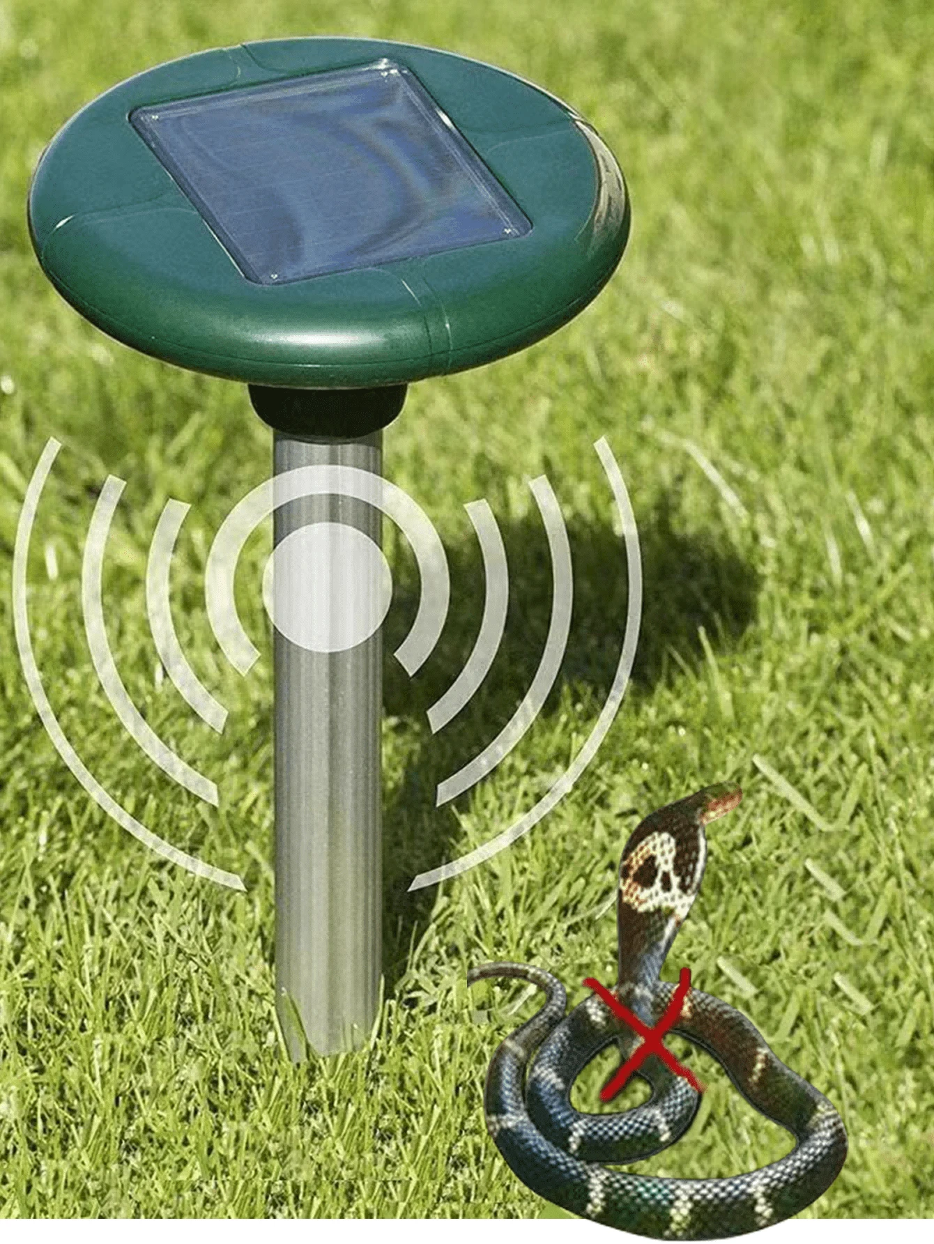 Solar Powered Ultrasonic Pest Repeller, Physical Vibration Motion ...