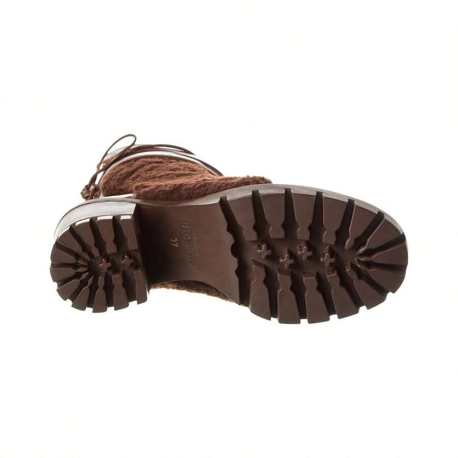 Alexandre Birman Alexandre Birman Clarita 65 Leather & Shearling Combat ...