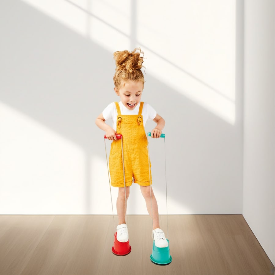 Balancing Stilts Thickened Plastic Walking Stilts Balance Bucket Stilts ...