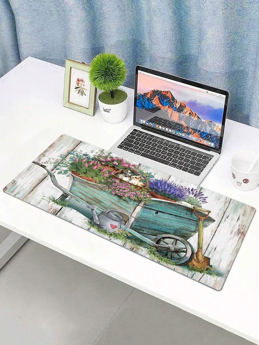 1pc Anti-Slip Game & Work Mouse Pad With Moon, Eagle, Peacock, Mushroom ...