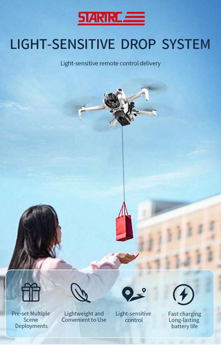 STARTRC Startrc Compatible Con Dron Dji Mavic Mini 2, Sistema De Lanzamiento Sensible A La Luz ...