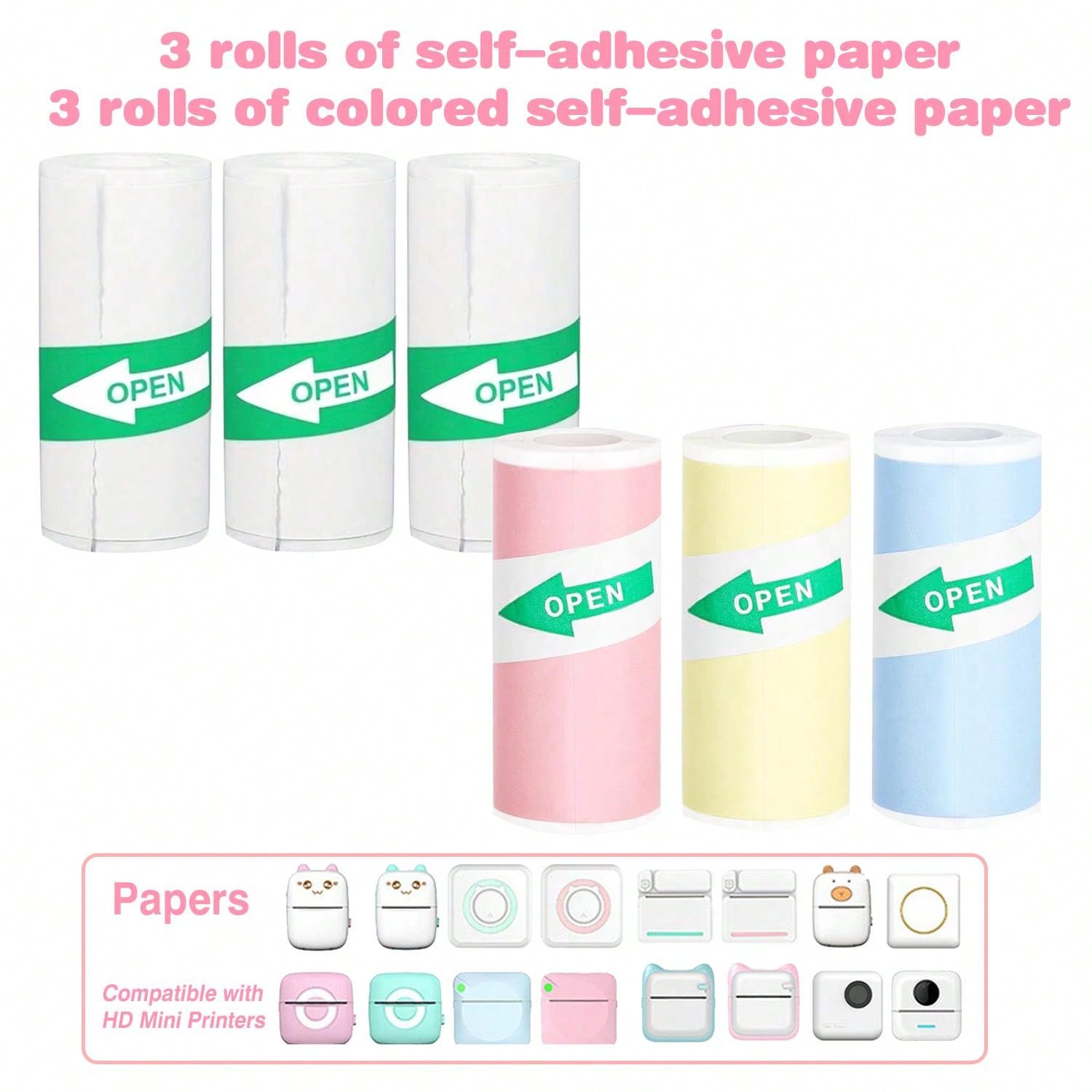 Print Materials For Wrong Question Stickers, Direct Thermal Printing ...