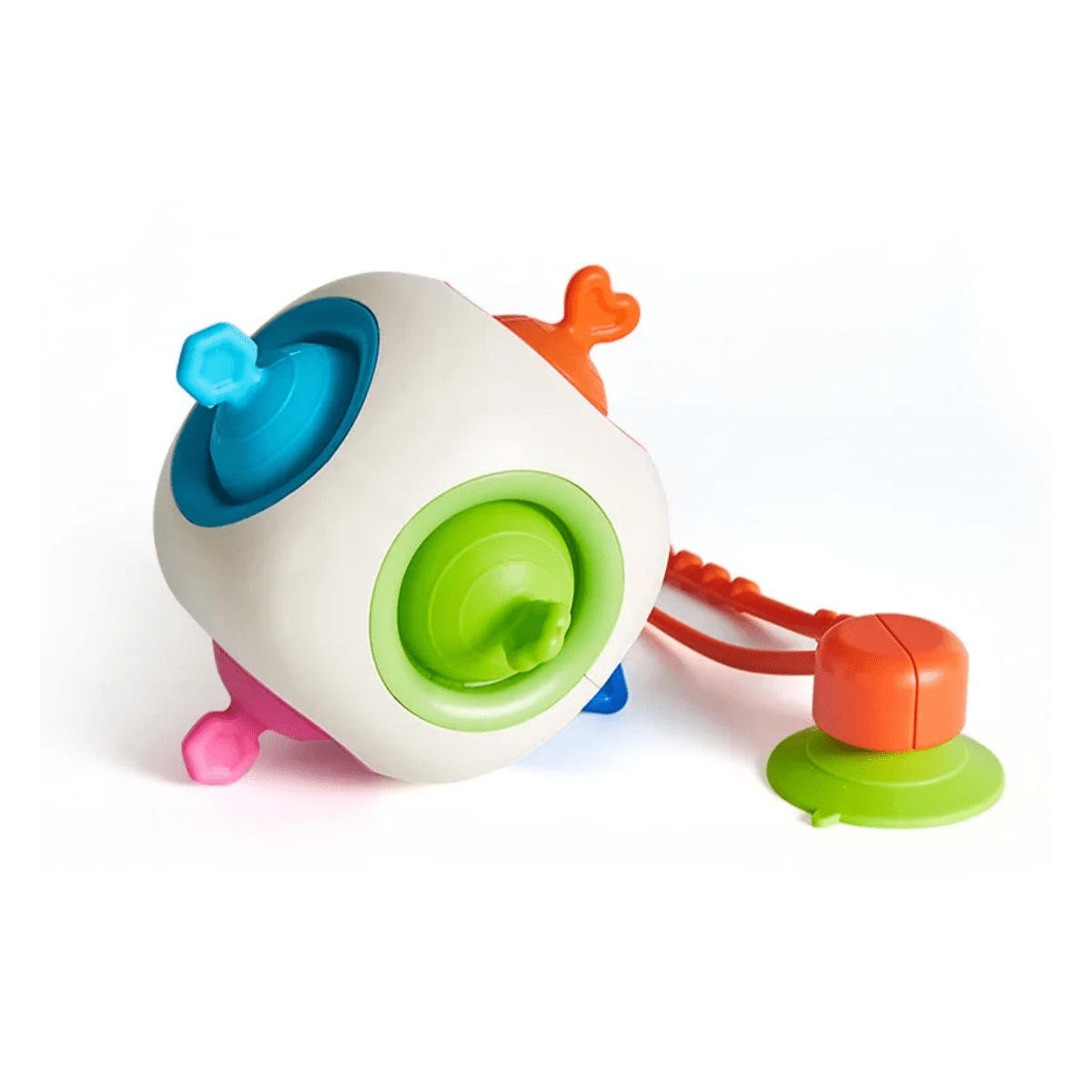 Magic Cube Bite And Shake Rattle Soft Grip Ball For Infant Baby Early ...