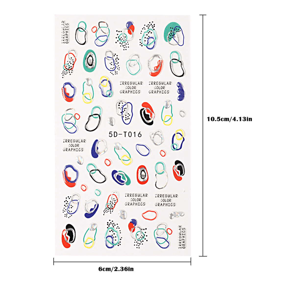 3d Embossed Stickers, 5d Embossed Stickers, Nail Art Stickers, 3d Nail ...