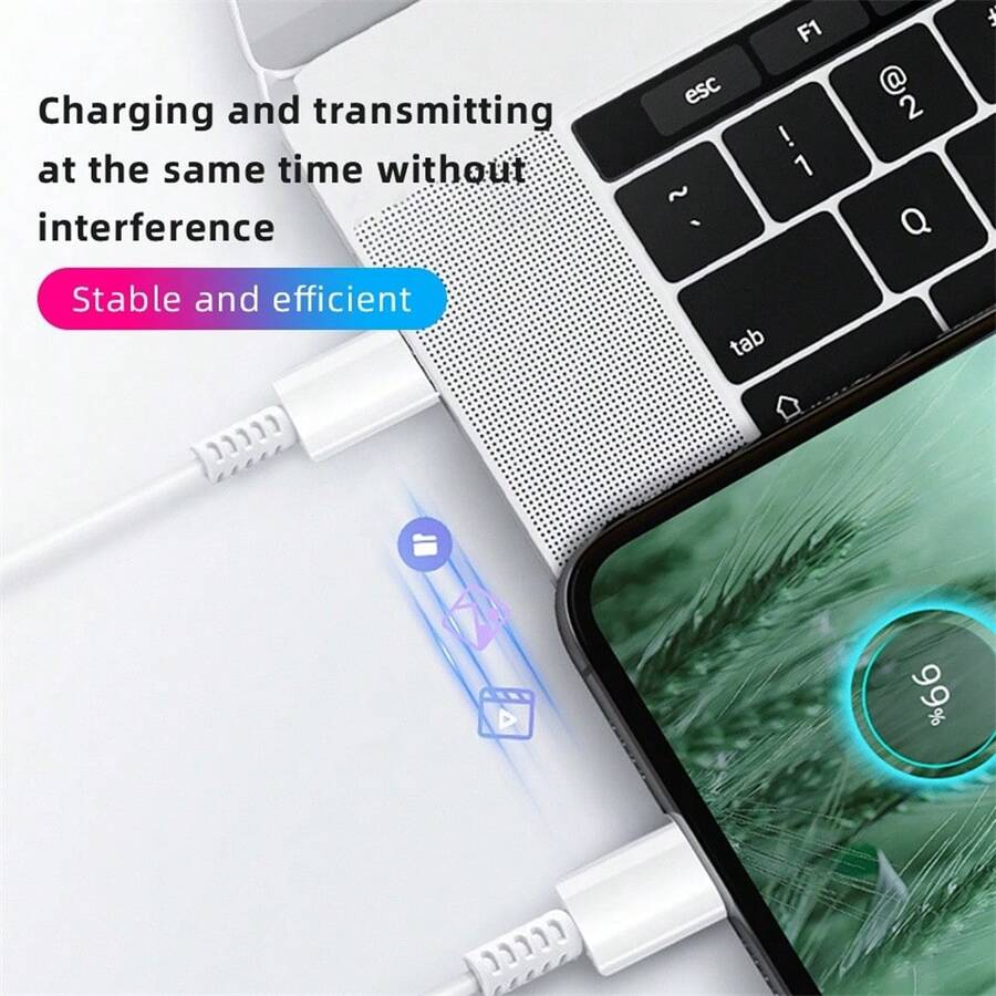 1PC Original Type C Cable PD 45W Super Fast Charging Cable For Galaxy ...