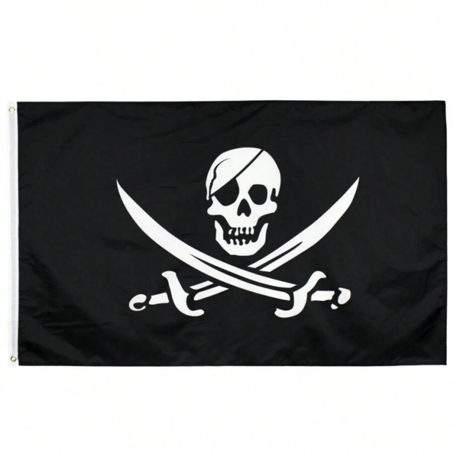 3x5 Ft Pirate Jack Rackham Flag With Brass Grommets Polyester Material ...