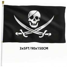 3x5 Ft Pirate Jack Rackham Flag With Brass Grommets Polyester Material ...