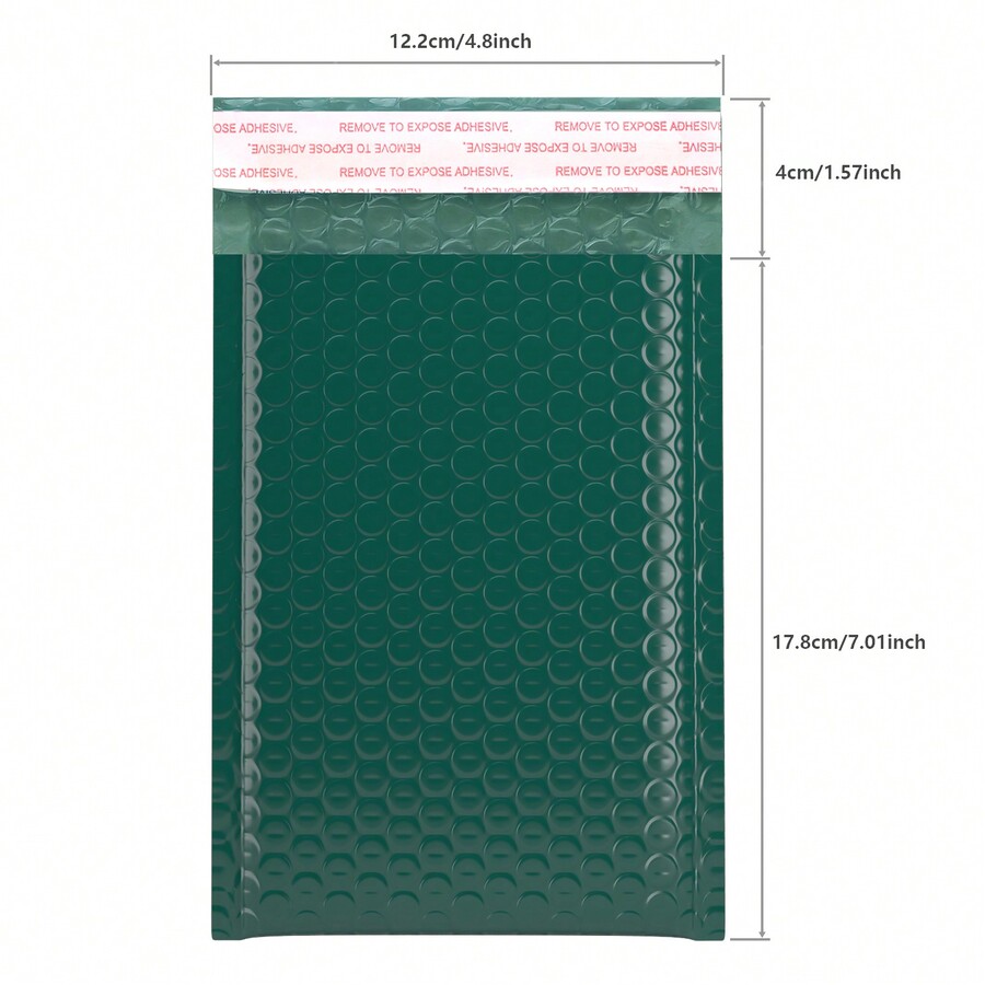 4.8*7.01''+1.57'' 10/30/50PCS Green Bubble Mailers Packing Shipping ...