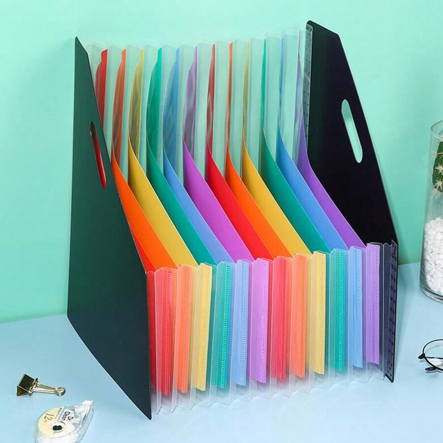Expanding A4 Size Accordion Document Folder With Slanted Opening For ...