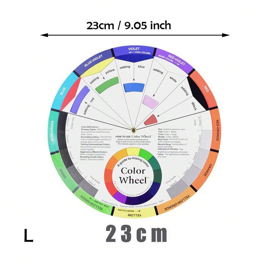 1pc Multi-color Round Color Wheel Puzzle & Multifunctional Color Mixing ...