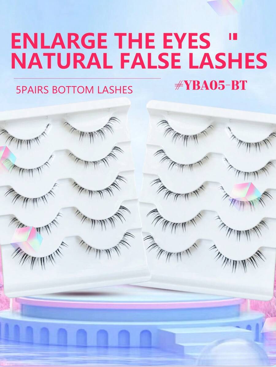 5 Pairs Bottom Eye Extensions Lower Extensions Lower False Bottom Top ...