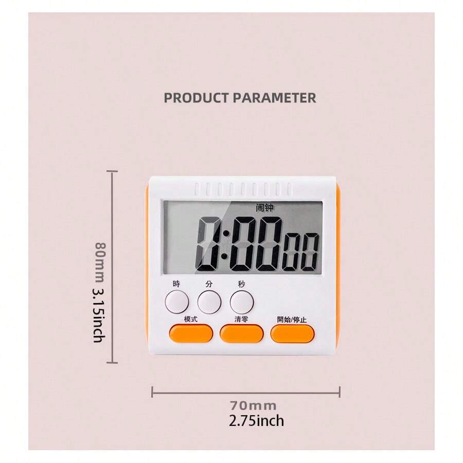 Multifunctional Kitchen Timer, Student Learning Countdown Timer, Electronic Clock, Digital ...