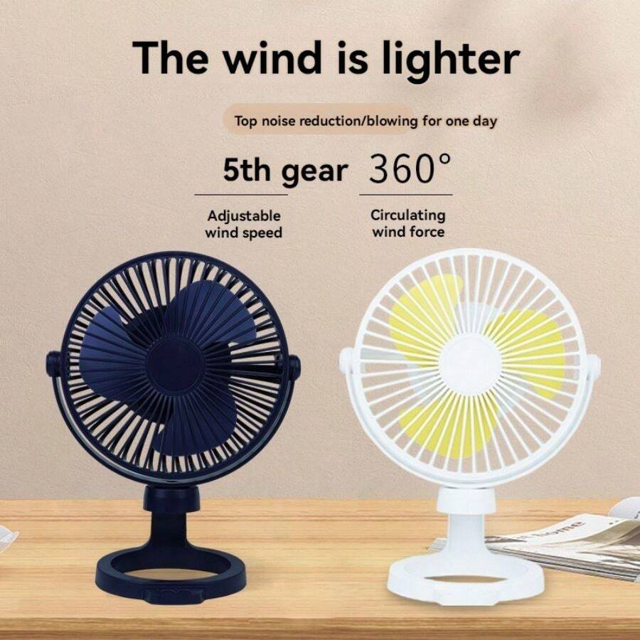 1pc Household Desk Mini Fan For Office, Quiet And Portable With Strong ...