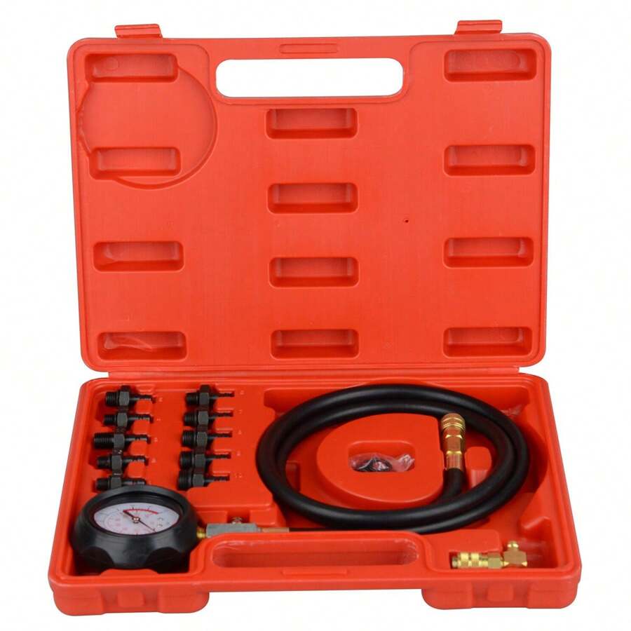 Engine Oil Pressure Test Tester Set Kit Low Oil Warning Devices Car Van ...