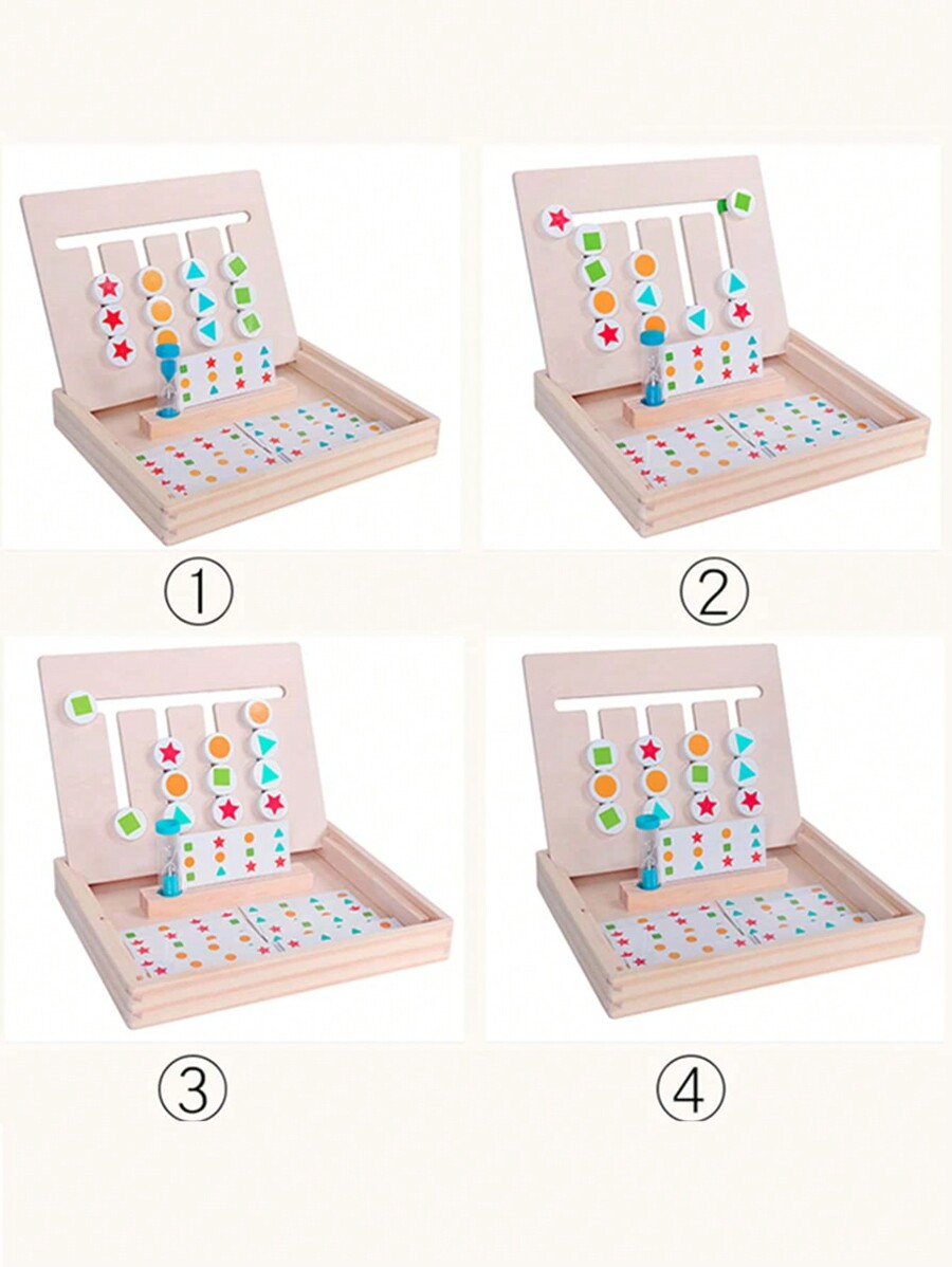 Montessori Teaching Materials Four Colors Game Logical Thinking ...
