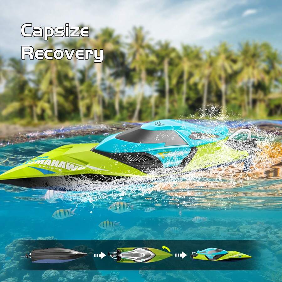 4DRC S2 High Speed RC Boats,30+ Mph Fast Remote Control Boat For Pools ...