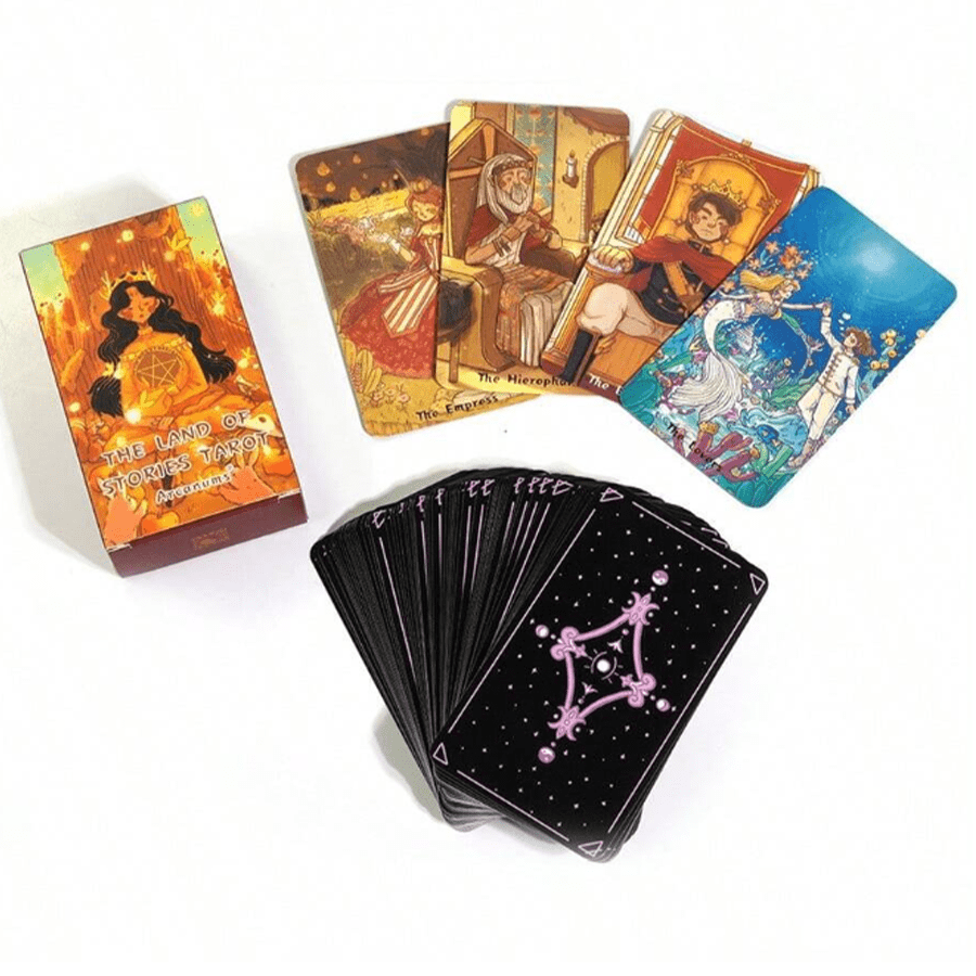 1pc The Land Of Stories Oracle Cards(78pcs Cards), Fate Divination Cards, Family Party Table ...