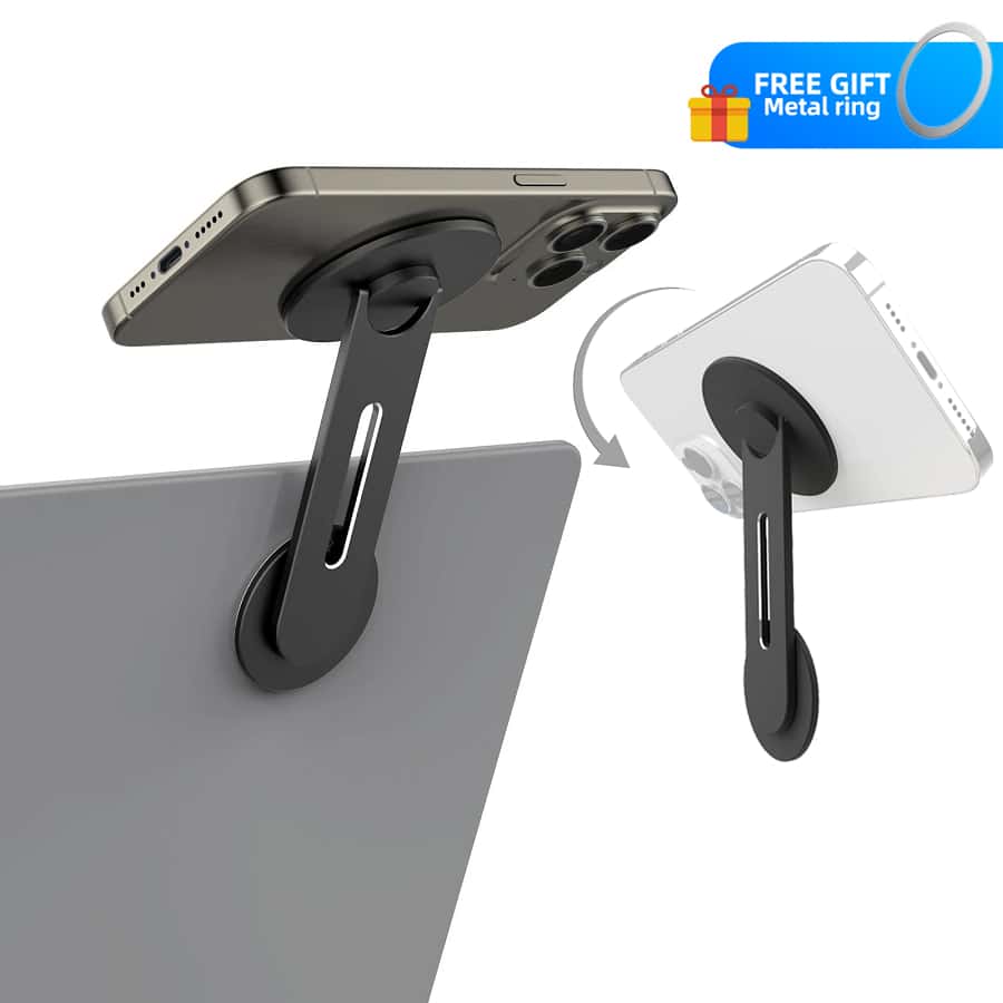 Magnetic Side Screen Laptop Phone Holder Magsafe Rotable Phone Mount ...