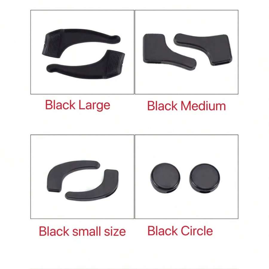 4pairs Unisex Clear Silicone Ear Hooks / Clips For Large Frame Glasses ...