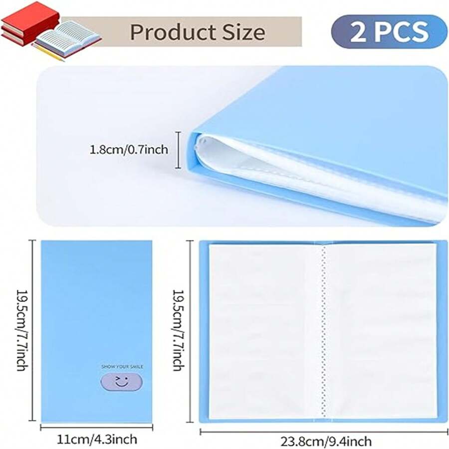 2 Cardboard Holder 240 Cell Name Card Container Photo Card Card Plastic ...