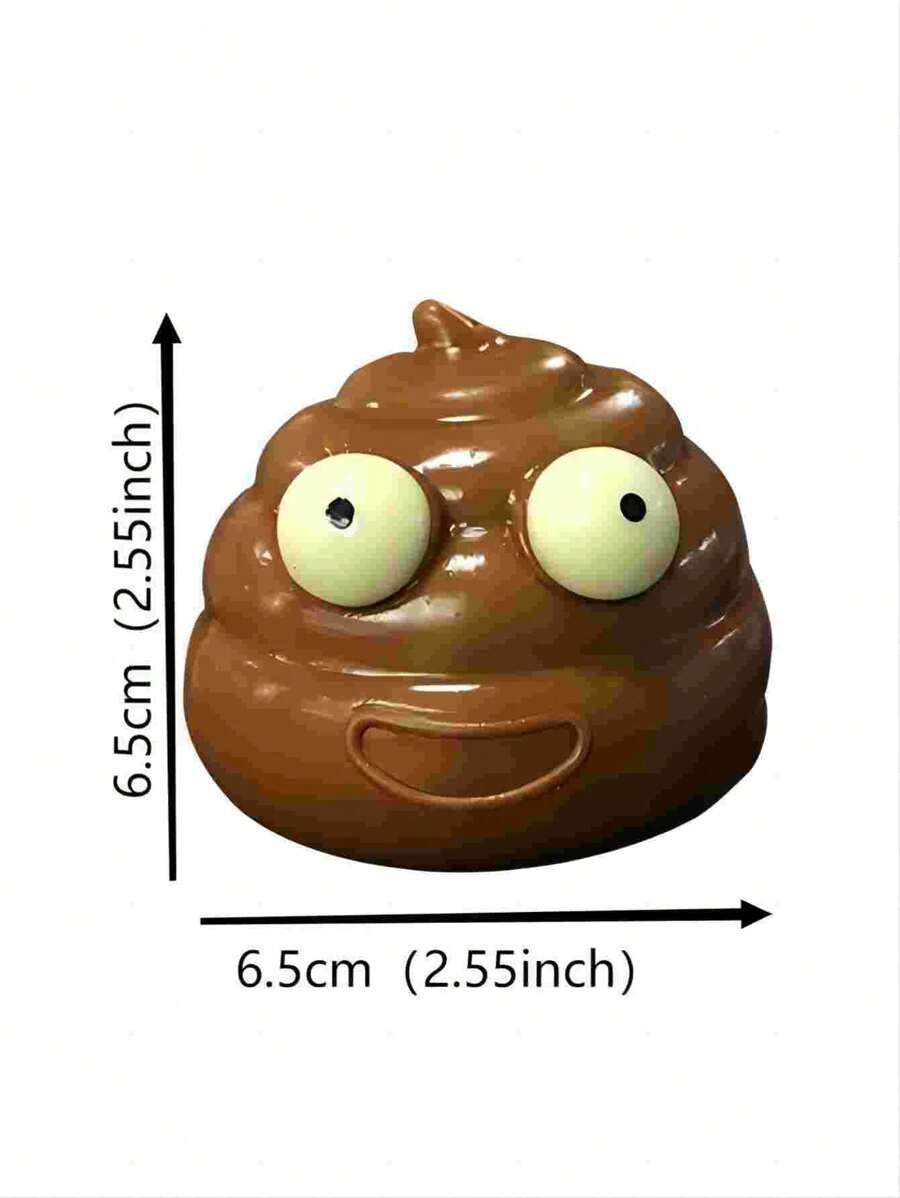 1pc Flexible Soft Poo Shaped Liquid Stress Relief Ball Toy, Suitable ...