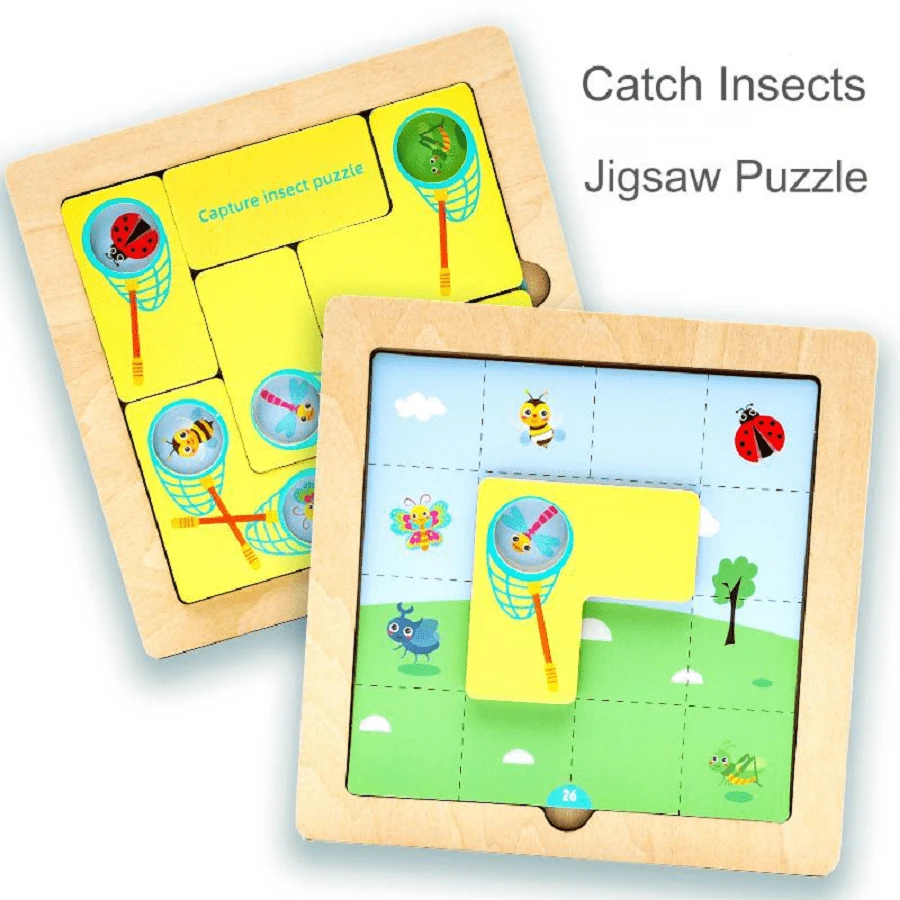 Puzzle De Capture D'insectes Pour L'interaction Parent-enfant, Le ...