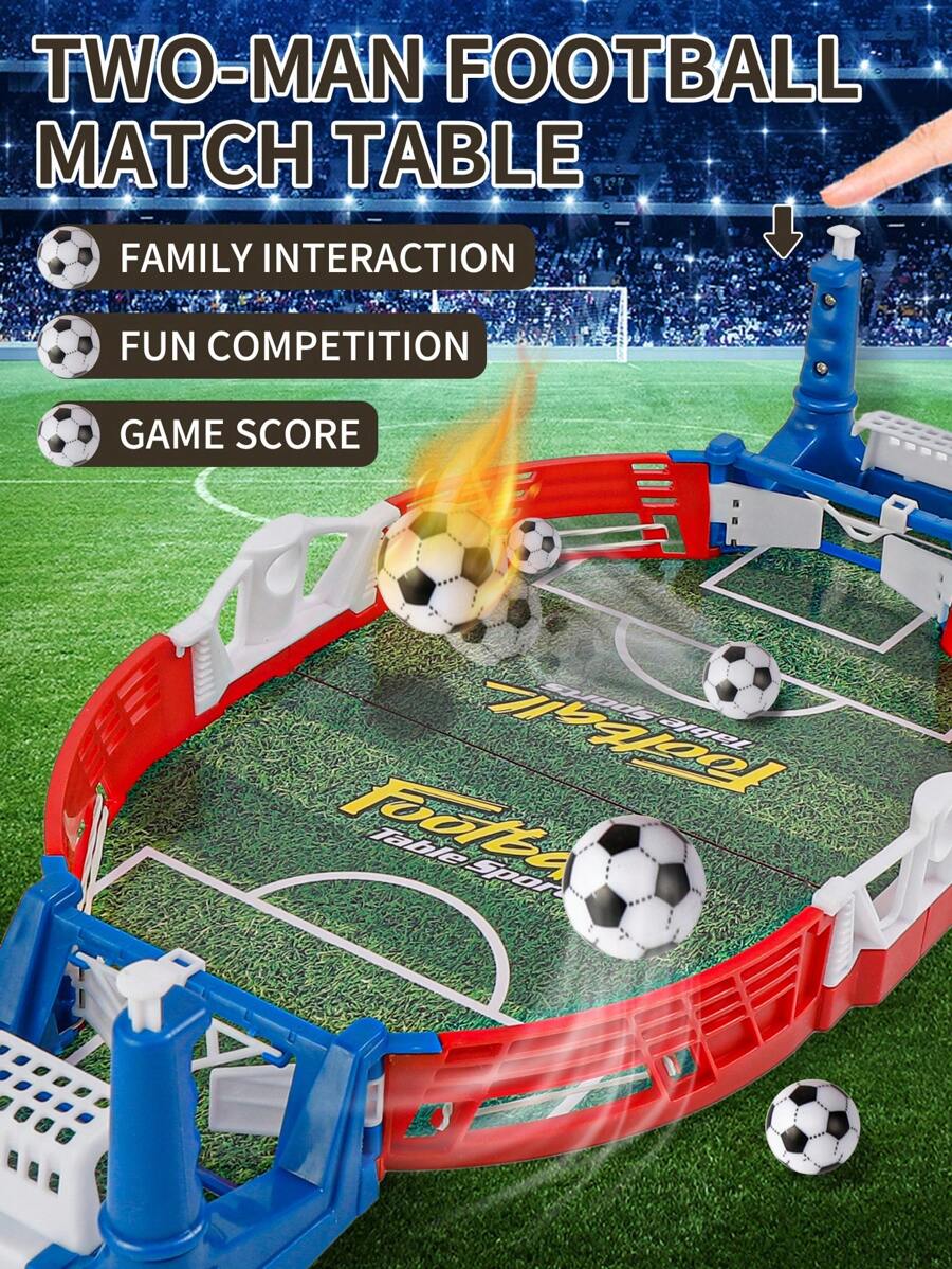 Tabletop Football Double Players Battle Game Toy, Interactive Soccer ...