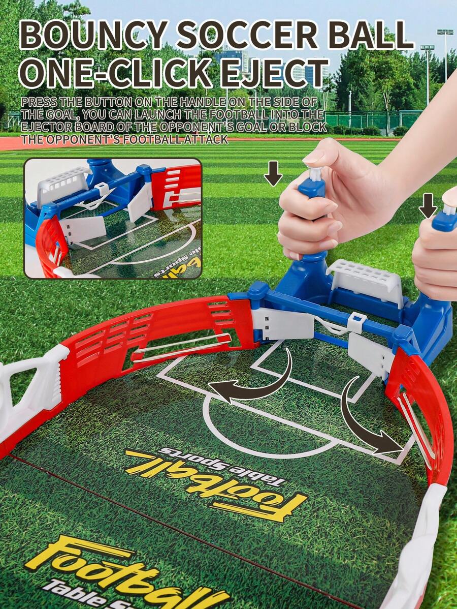 Tabletop Football Double Players Battle Game Toy, Interactive Soccer ...
